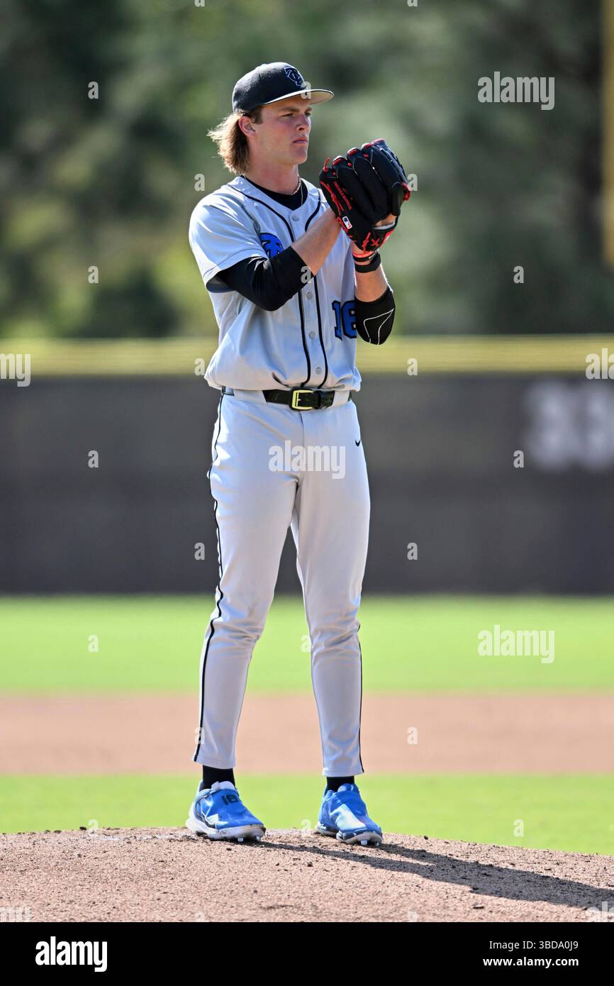 Ethan Wheeler (16) of the Trinity Christian Conquerors (Jacksonville ...