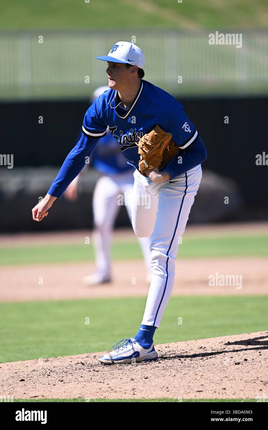 Aaron Watson (5) of the Trinity Christian Conquerors (Jacksonville ...