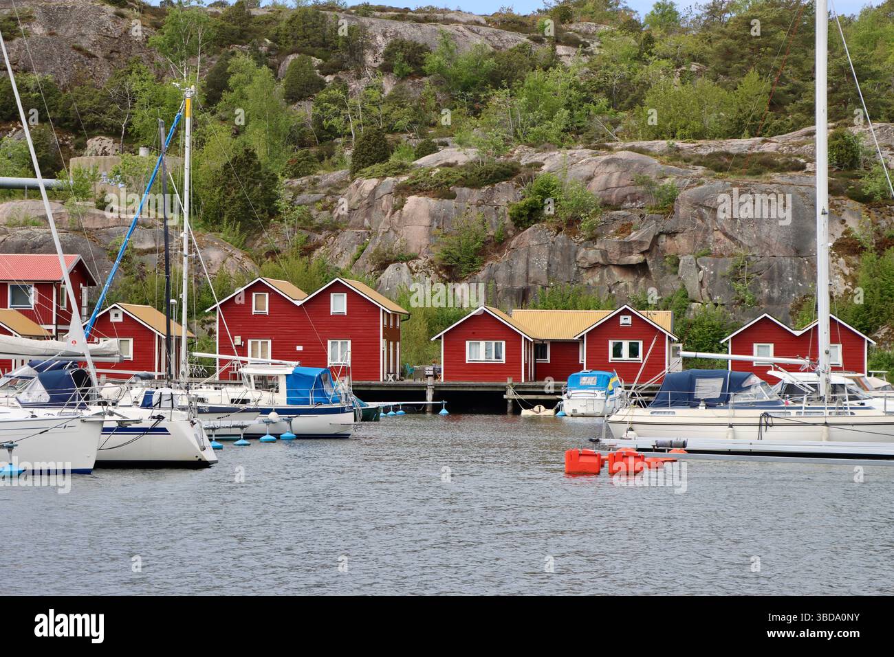 Grebbestad village on the western coastline of Sweden, May 2025 Stock ...