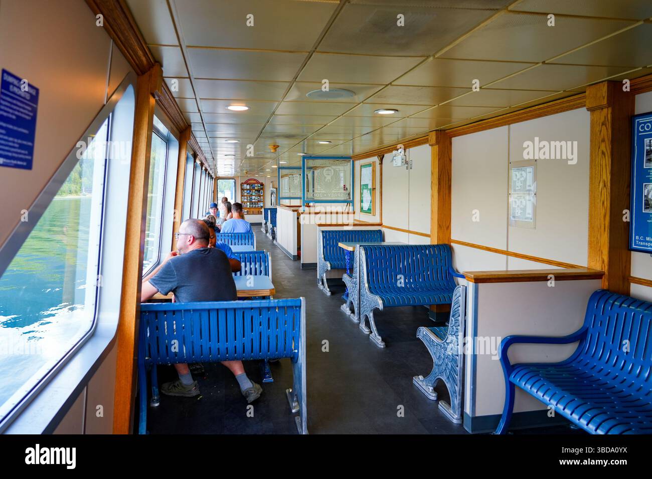 Interior of the MV Osprey 2000 inland ro-ro cargo ship of the Kootenay ...