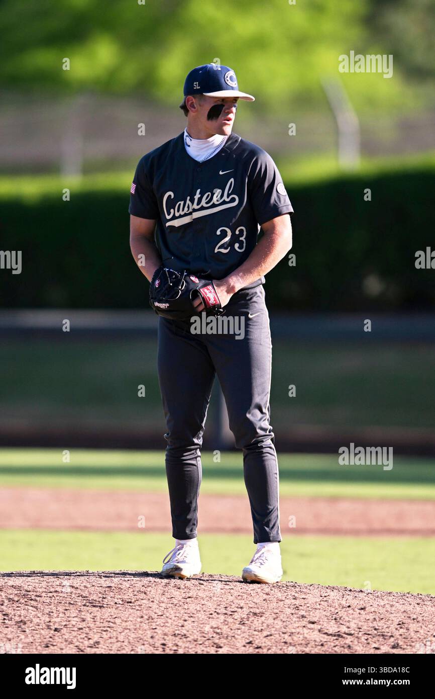 Ryan Harwood (23) of the Casteel Colts (Queen Creek, Arizona) during ...