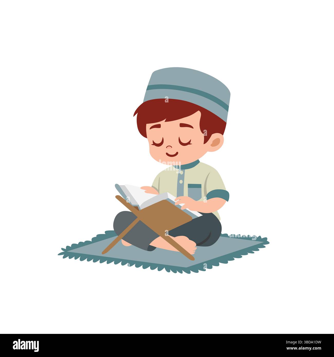 Child qur’an Stock Vector Images - Alamy