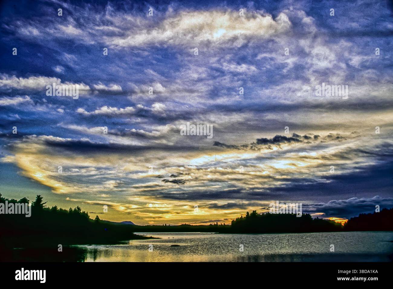 Second Roach Pond in Maine Stock Photo - Alamy
