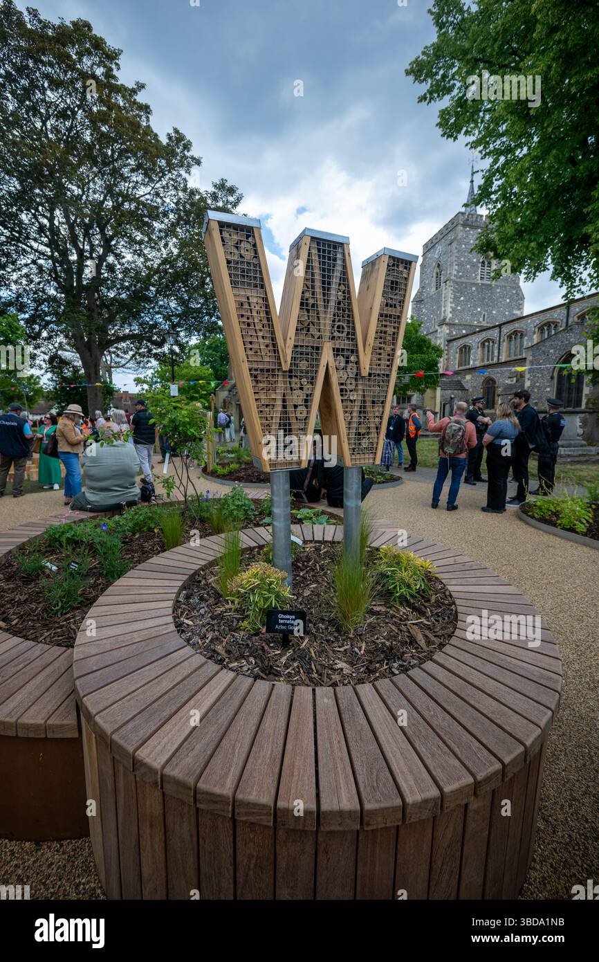 Watford, UK, 23rd May 2025, St Mary's Church Open Space was opened by ...