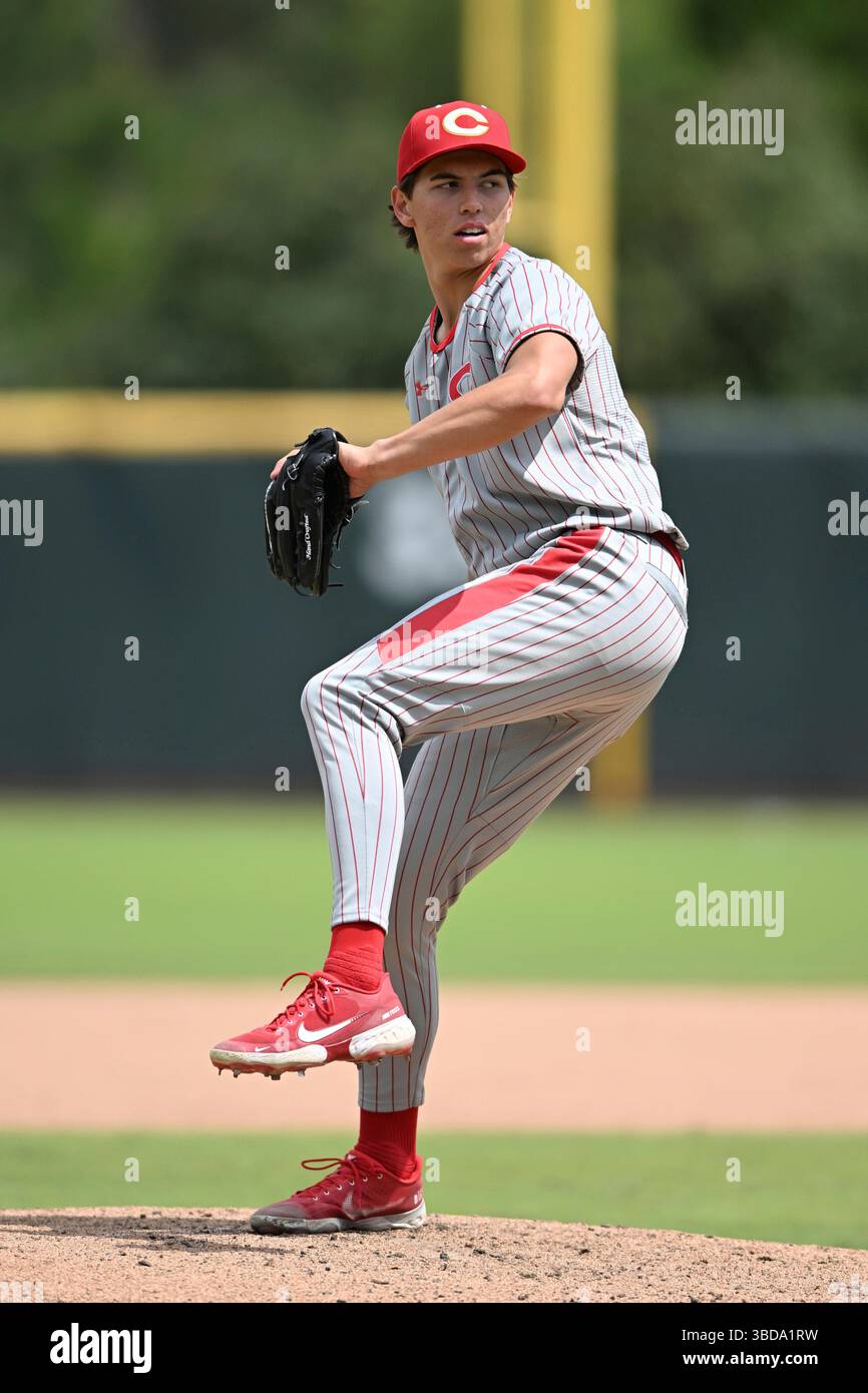Seth Hernandez (22) of the Corona Panthers (Corona, California) during ...