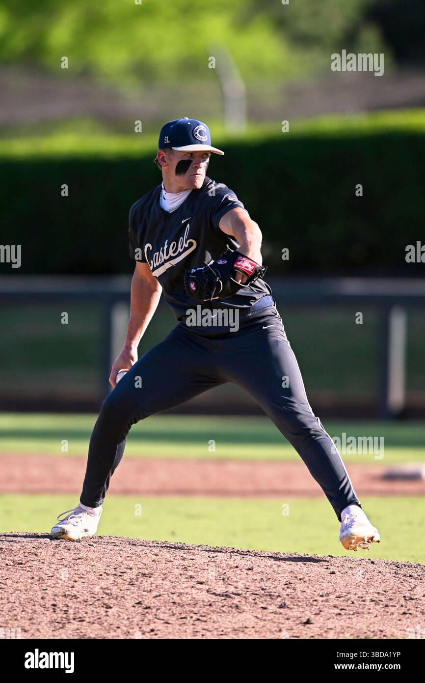 Ryan Harwood (23) of the Casteel Colts (Queen Creek, Arizona) during ...