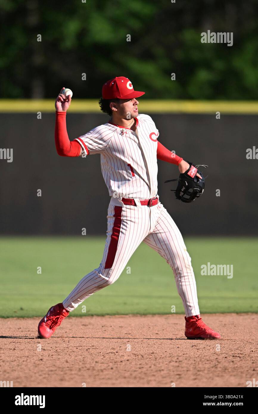 Trey Ebel (1) of the Corona Panthers (Corona, California) during the ...