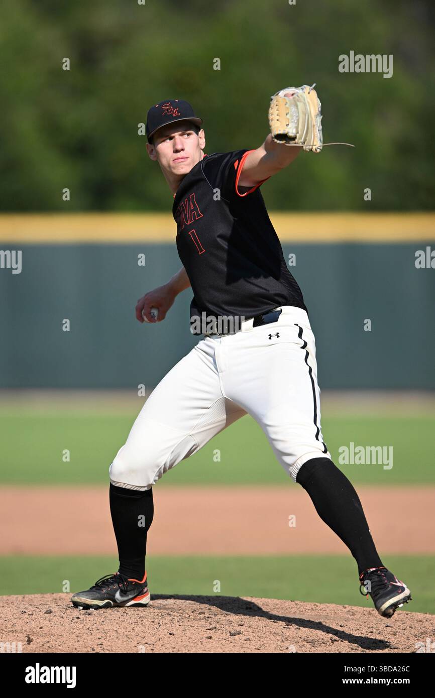 Brett Crossland (1) of the Corona Del Sol Aztecs (Tempe, Arizona ...