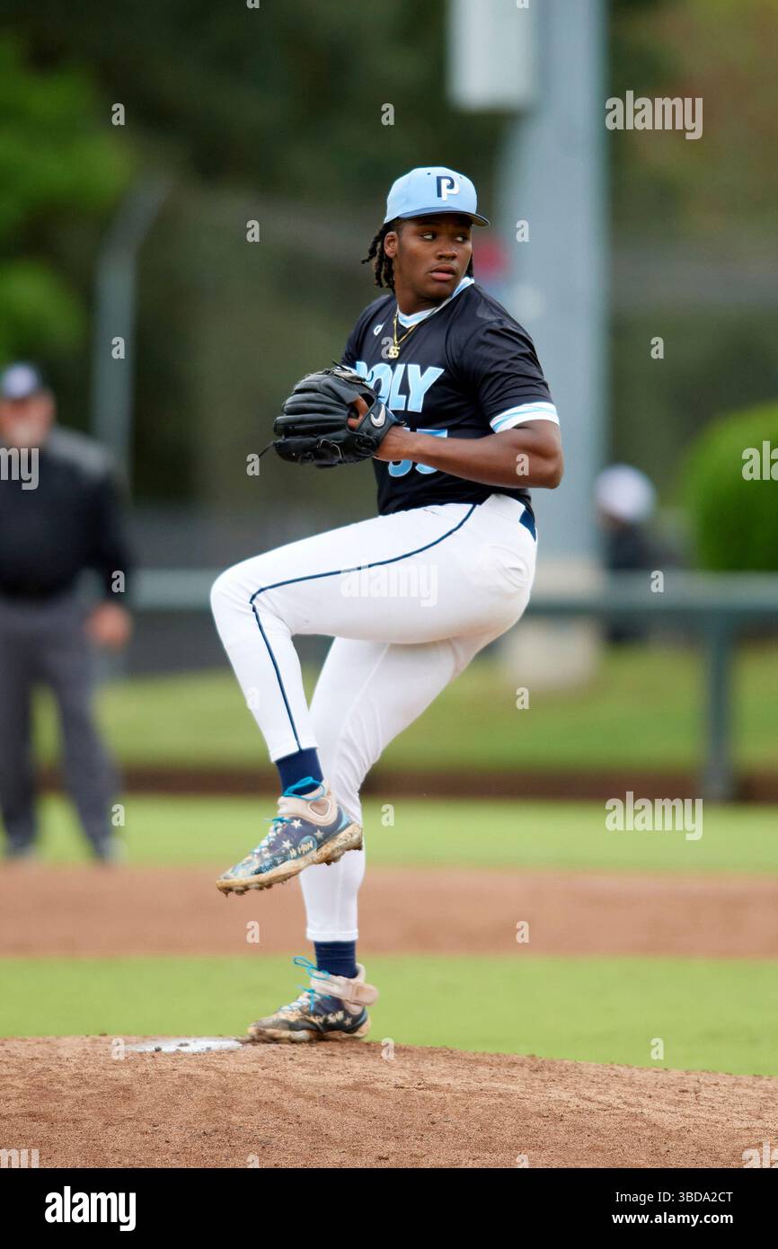 Miguel Sime Jr (55) of the Poly Prep Country Day Blue Devils (Brooklyn ...