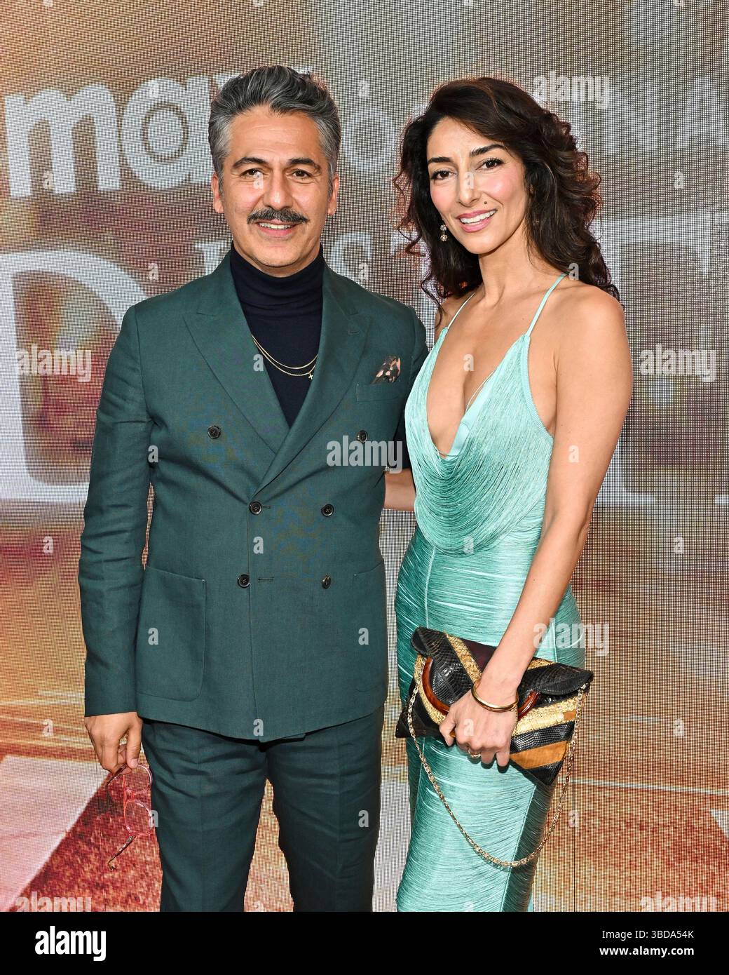 Armin Amiri, left, and Necar Zadegan attend the premiere of "And Just ...