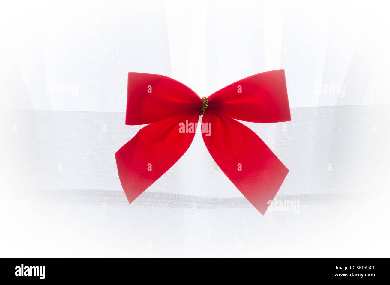 Red curtain in window Cut Out Stock Images & Pictures - Alamy