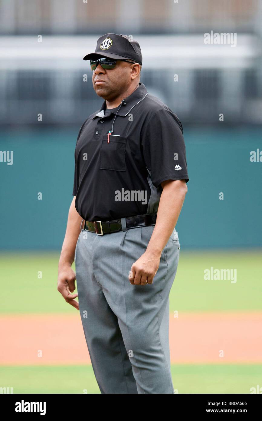 Third base umpire Cedric Coleman during a Southeastern Conference game ...