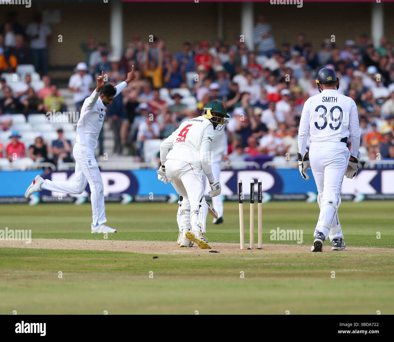 Nottingham, UK. 23rd May, 2025. Nottingham, England, May 23 2025: Tafadzwa Tsiga (6 Zimbabwe) is ...