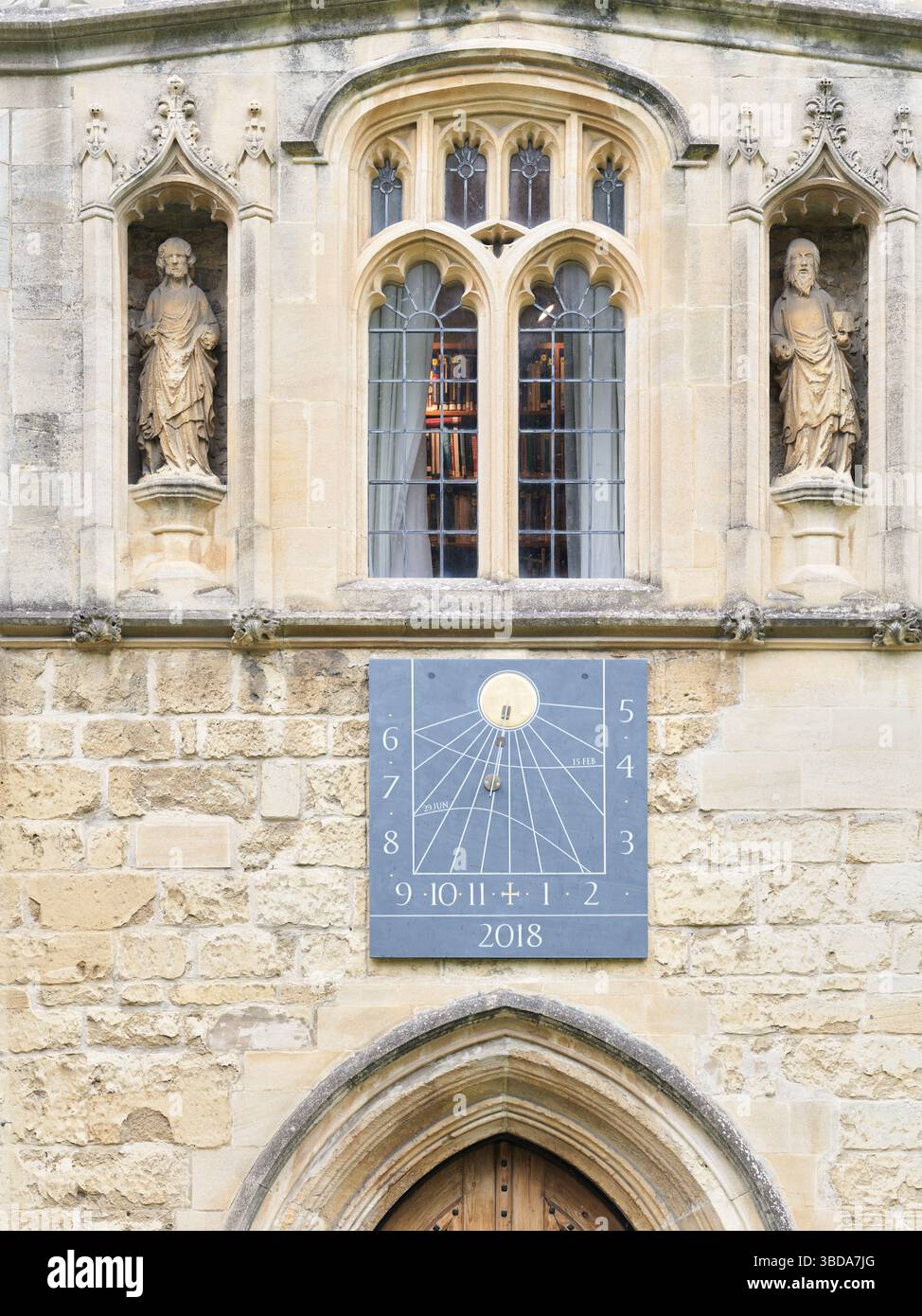 Former St Peter in the East christian church, now the college library ...