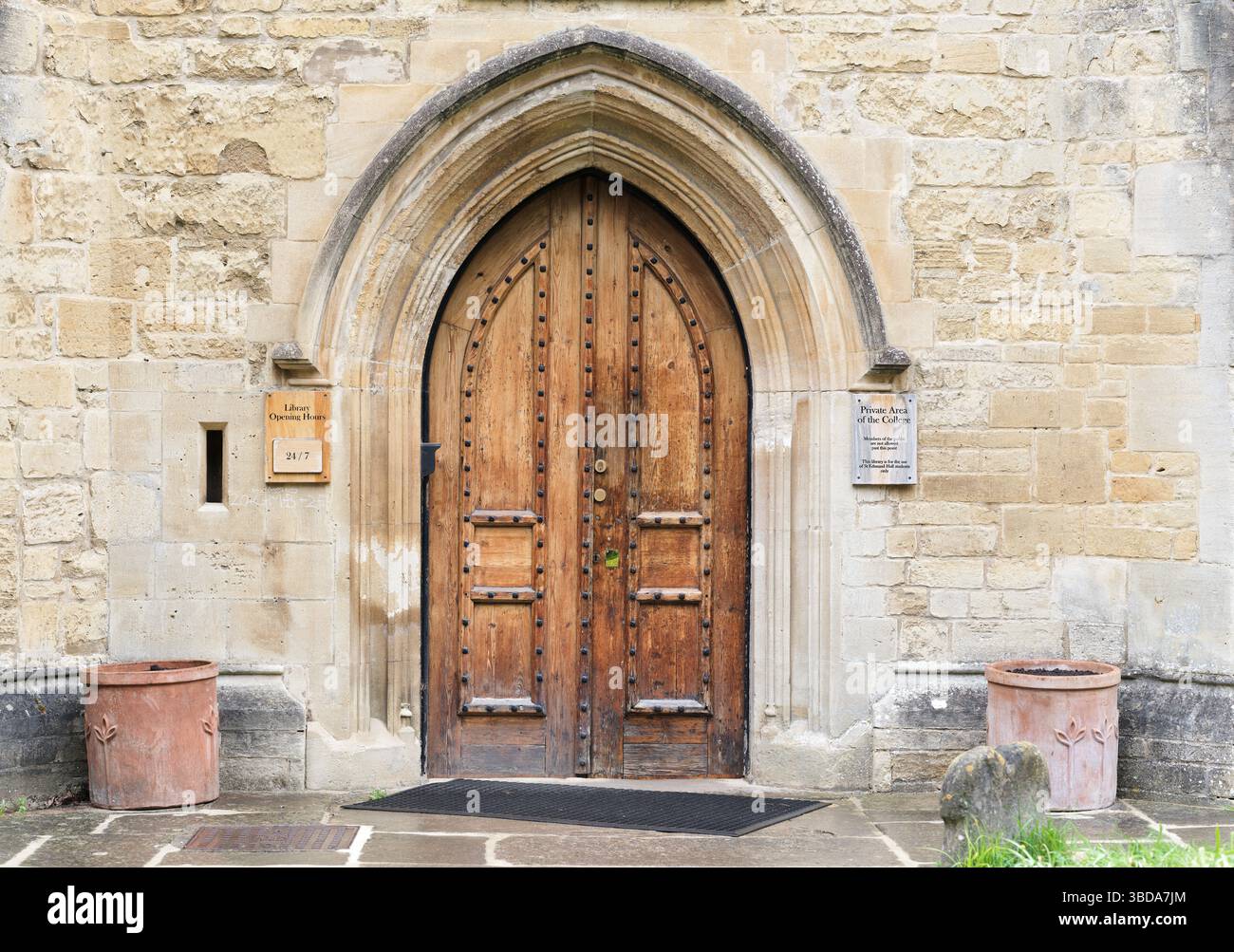 Former St Peter in the East christian church, now the college library ...