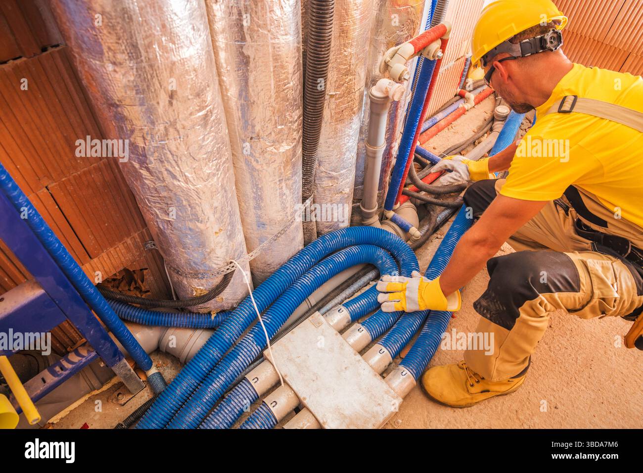 Pipes construction site hi-res stock photography and images - Alamy