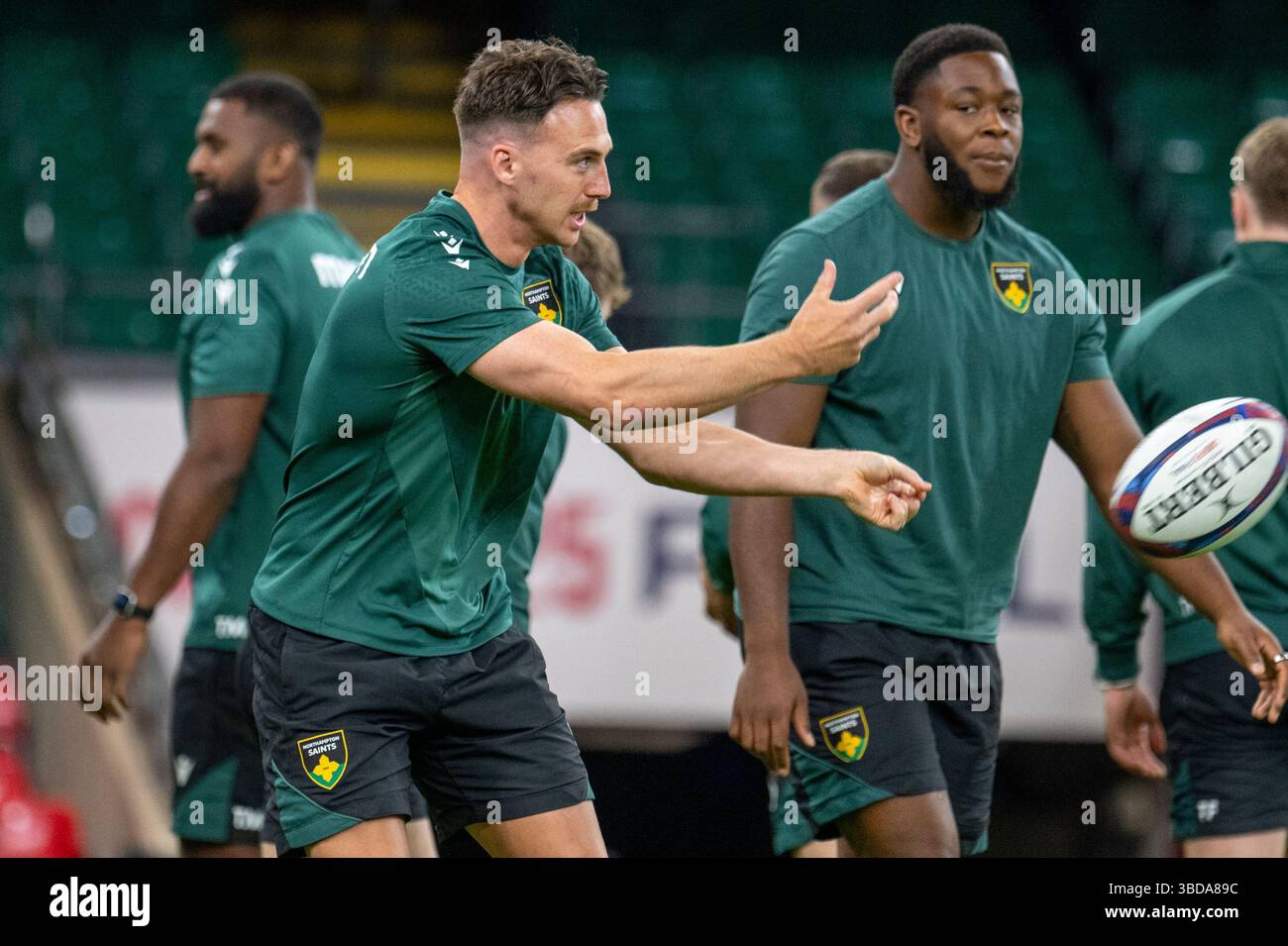 Northampton players during the Investec Champions Cup Captains Run at ...