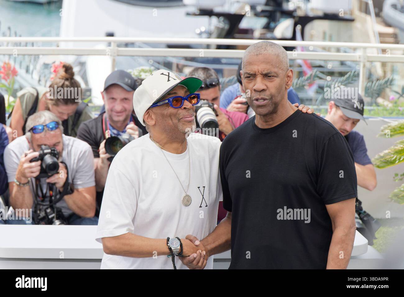 Cannes, France. 19th MaY, 2025. Denzel Waschington and Rapper ASAP ...