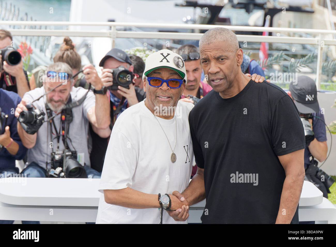 Cannes, France. 19th MaY, 2025. Denzel Waschington and Rapper ASAP ...