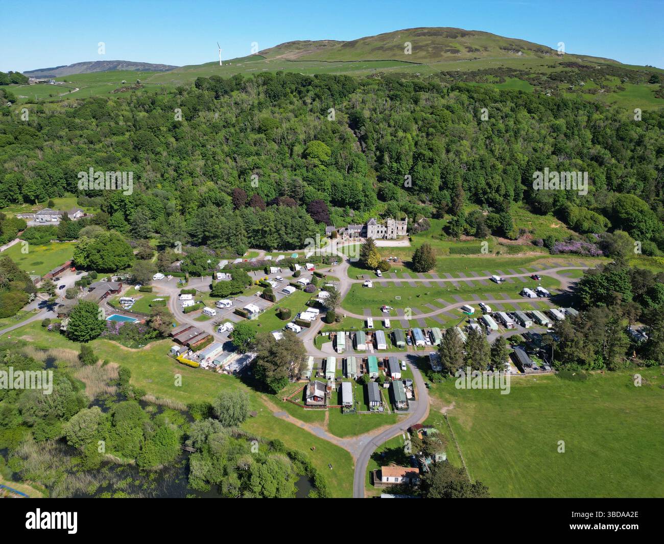 Castle Cary caravan holiday park at Creetown Wigtownshire Scotland with ...