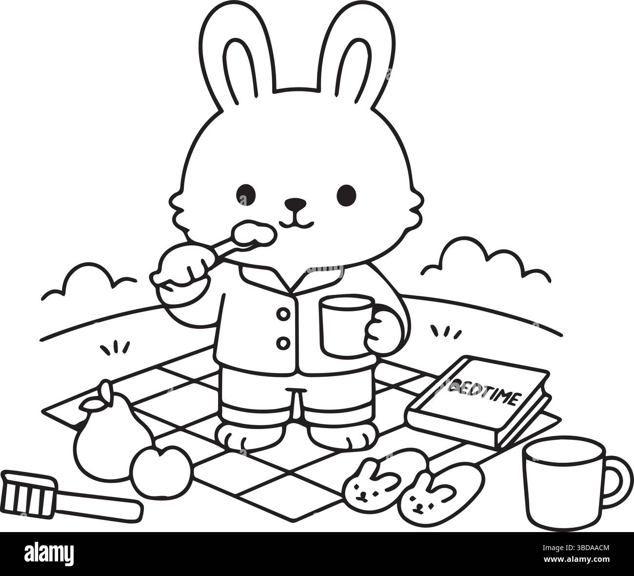 Bedtime clipart Black and White Stock Photos & Images - Alamy