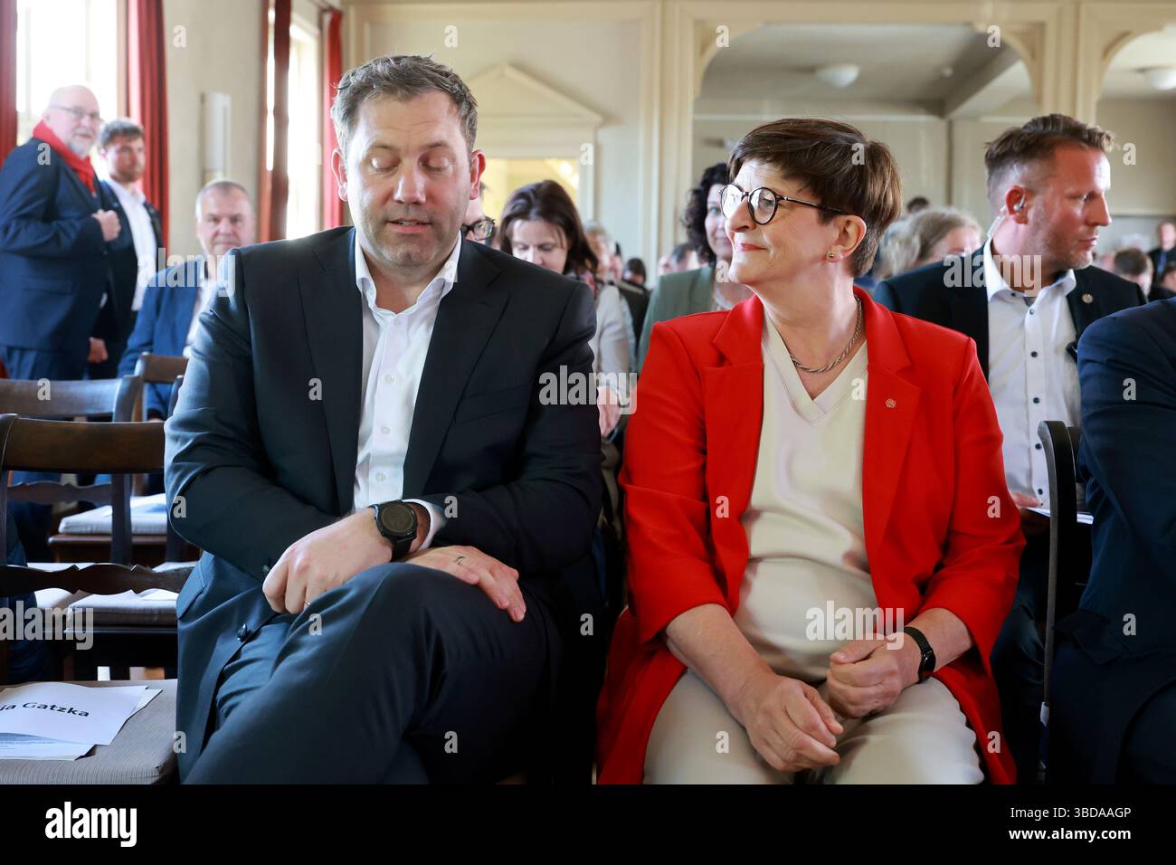 Gotha, Germany. 23rd May, 2025. Lars Klingbeil, SPD party chairman and ...