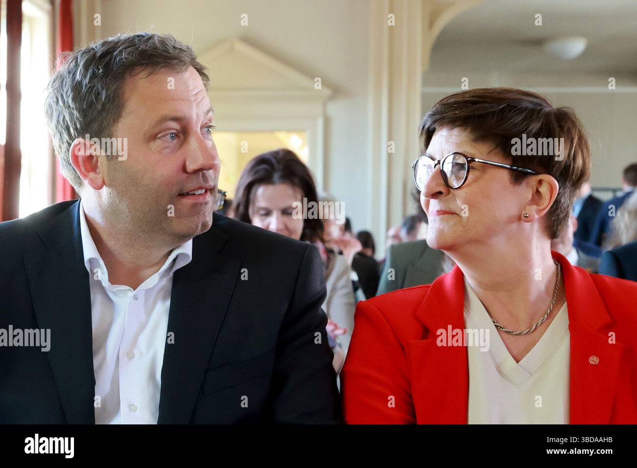 Gotha, Germany. 23rd May, 2025. Lars Klingbeil, SPD party chairman and ...
