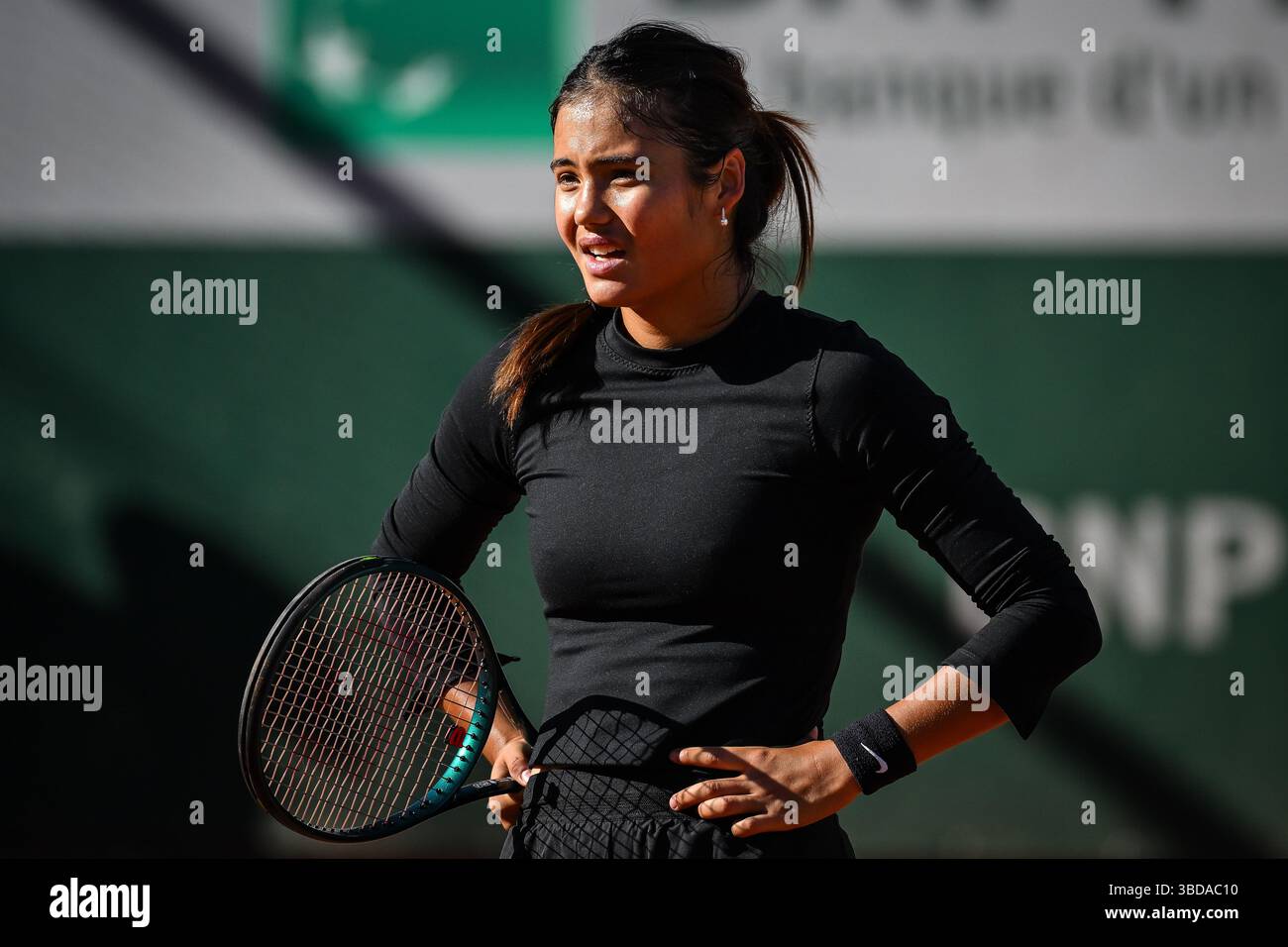 Emma RADUCANU of Great Britain during a training session of Roland ...