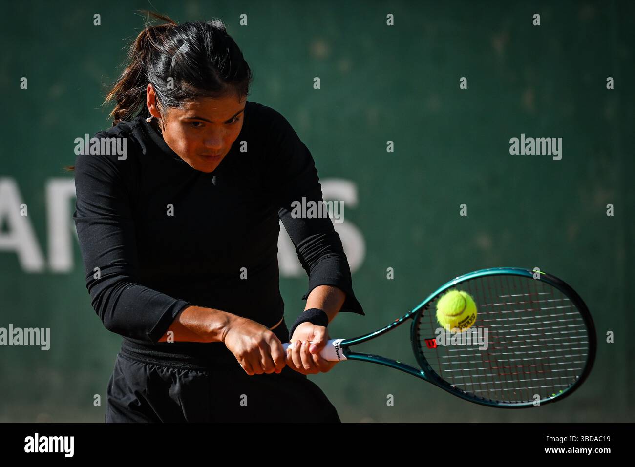 Emma RADUCANU of Great Britain during a training session of Roland ...
