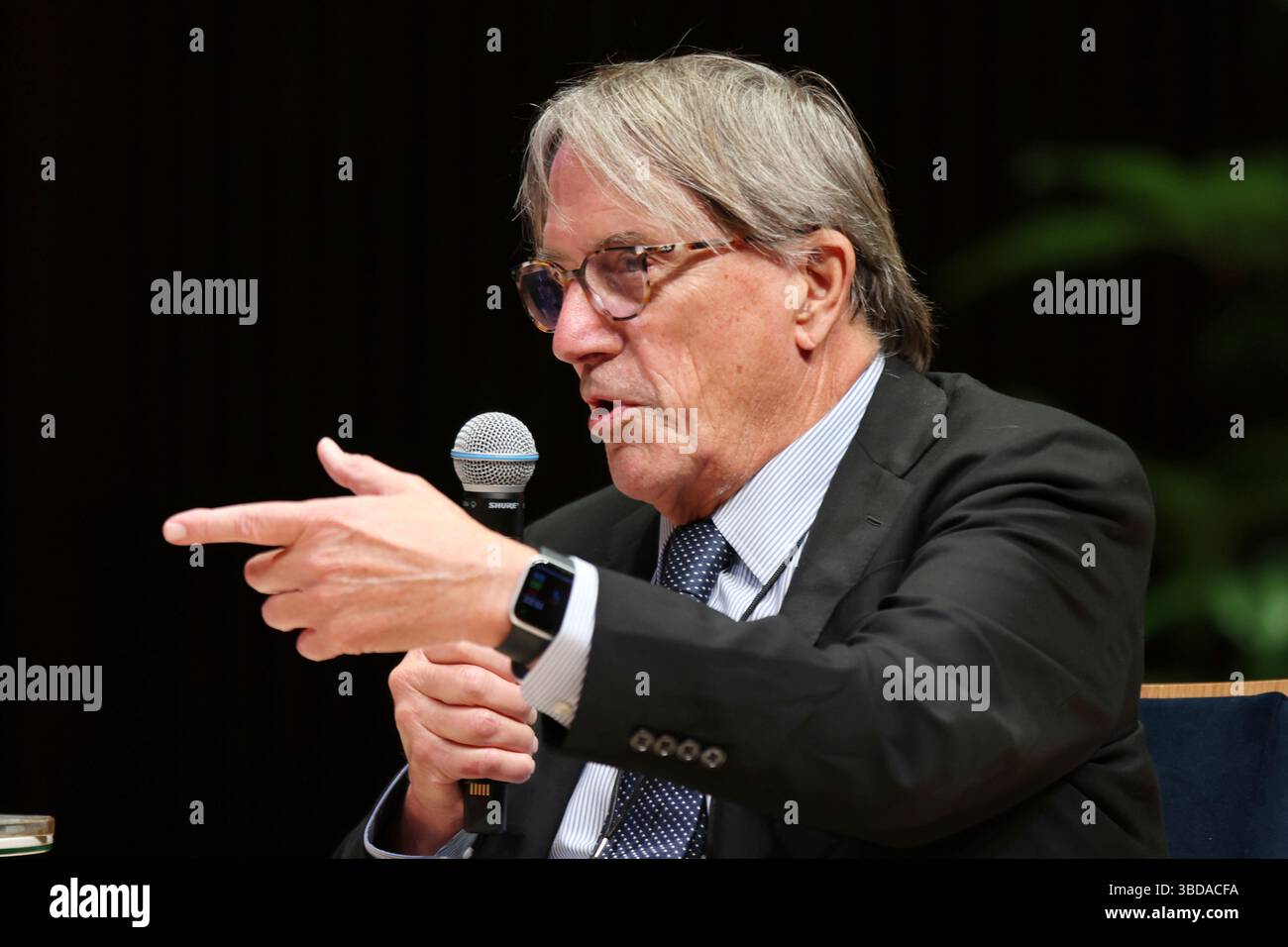 Former U.S. Ambassador to Croatia Peter Galbraith speaks during a panel ...