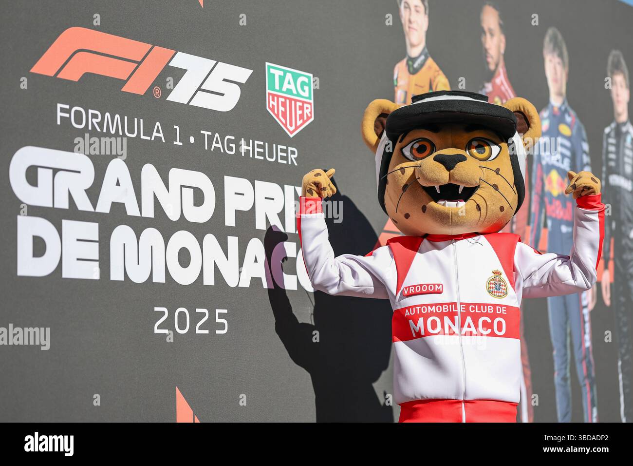 MONTE-CARLO, MONACO - MAY 23: Automobile Club de Monaco’s mascot looks ...