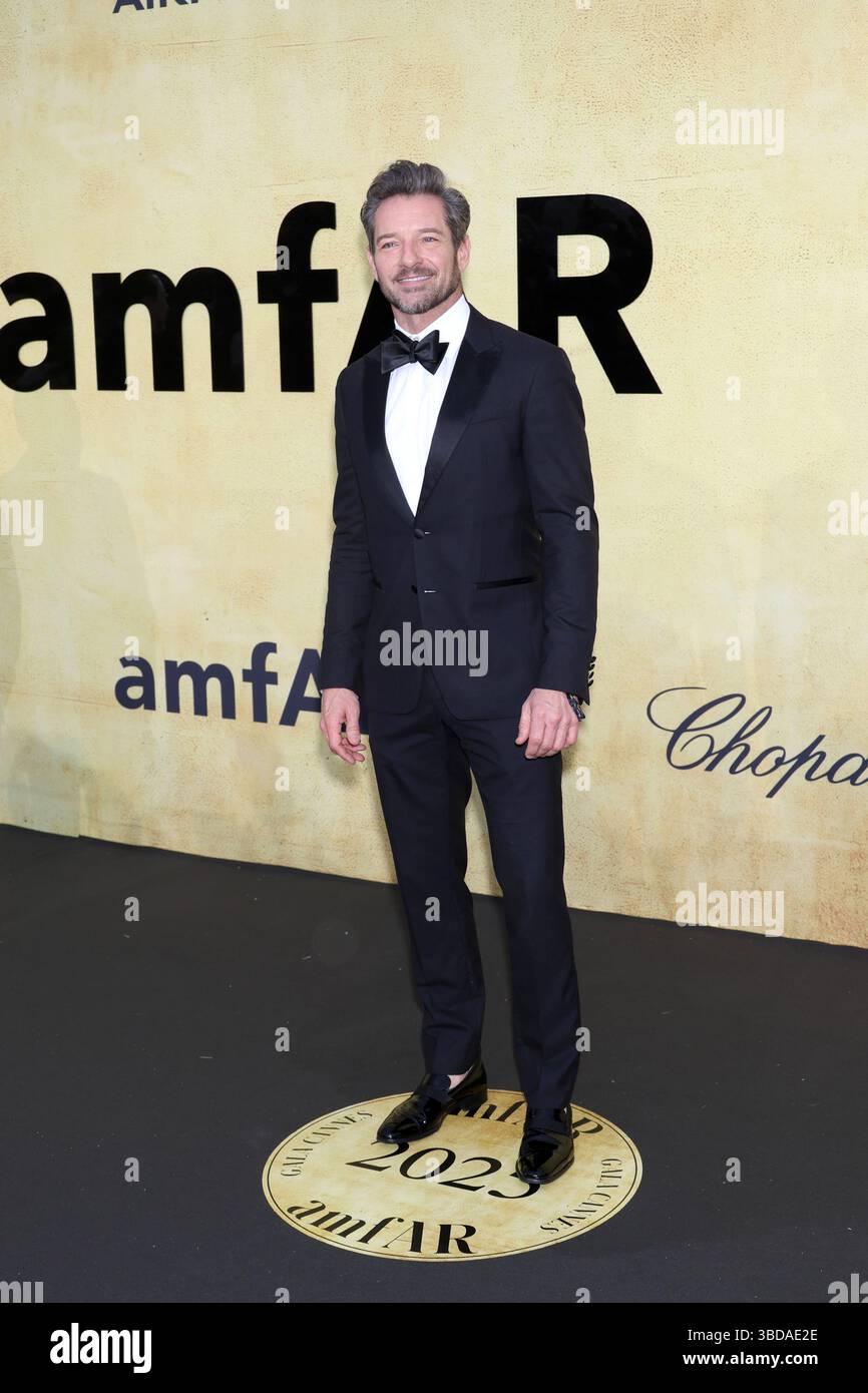 Cannes, France. 22nd May, 2025. Ian Bohen attends the amfAR Gala Cannes ...