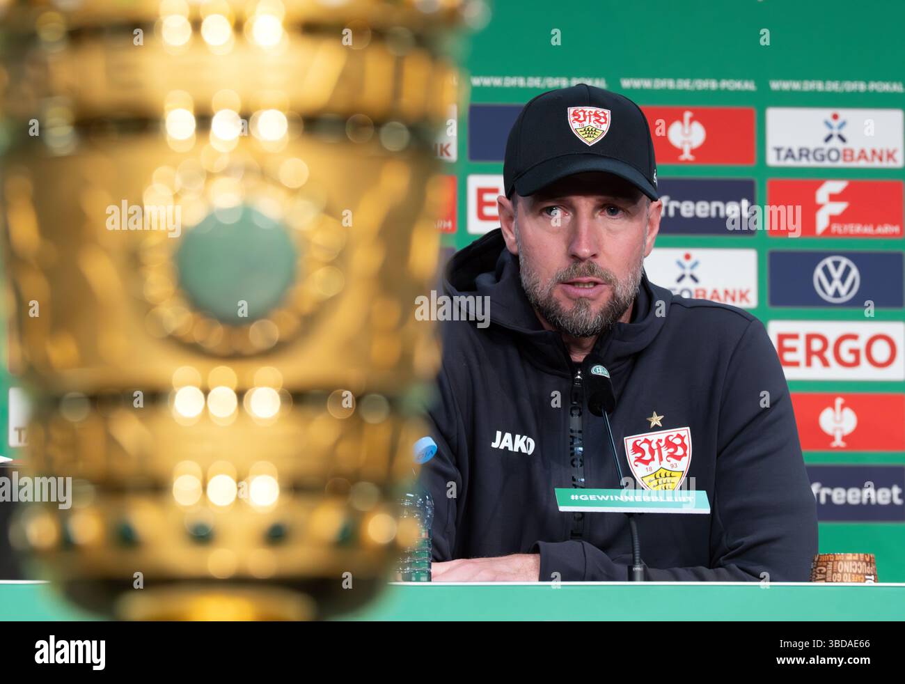 Berlin, Germany. 23rd May, 2025. Sebastian Hoeneß, coach of Bundesliga ...