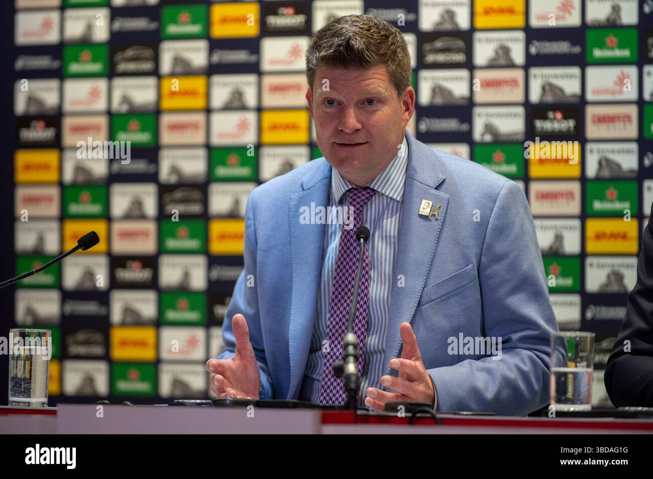 Cardiff, UK. 23rd May, 2025. Pre-Finals media briefing with EPCR ...