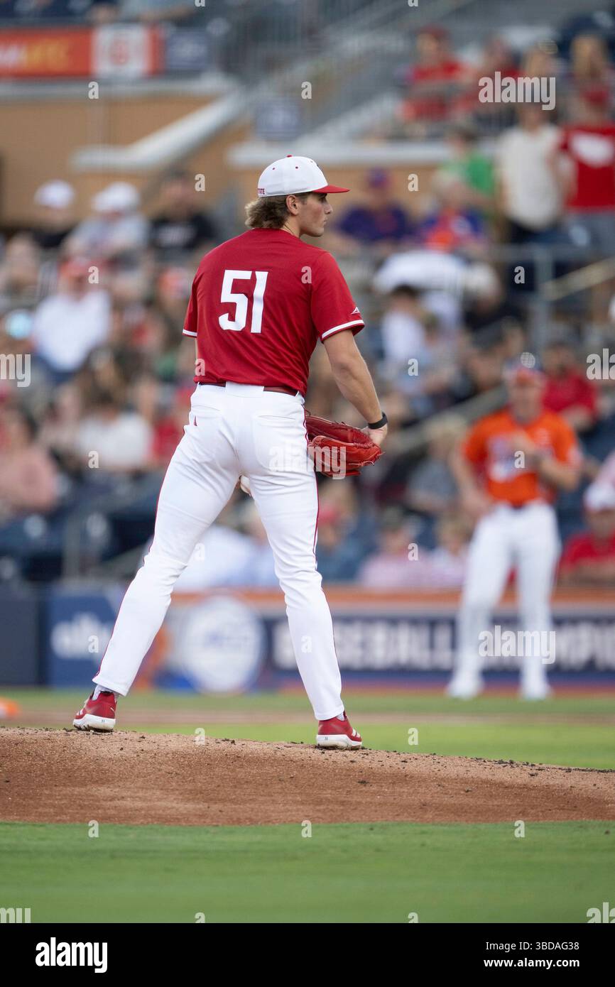 Dominic Fritton (51) of the NC State Wolfpack during an ACC Baseball ...