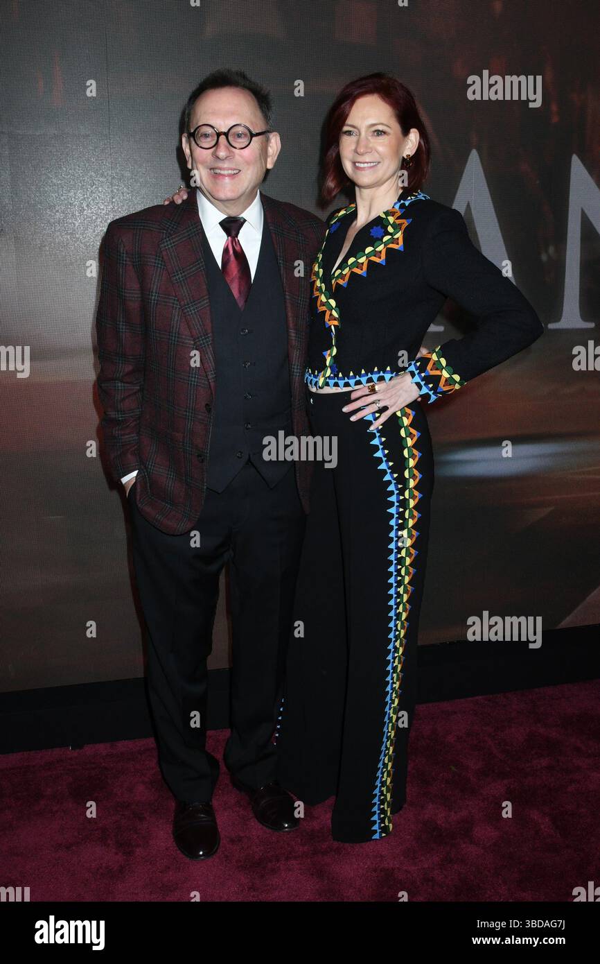 Ny. 21st May, 2025. Michael Emerson, Carrie Preston at arrivals for AND ...