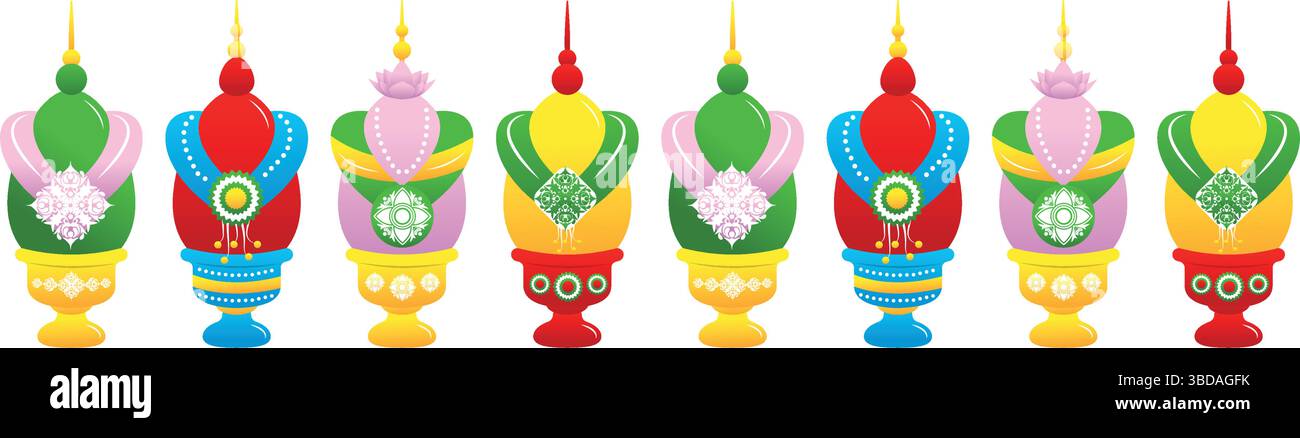 Phan Phum Thong vector illustration on the white background Stock ...