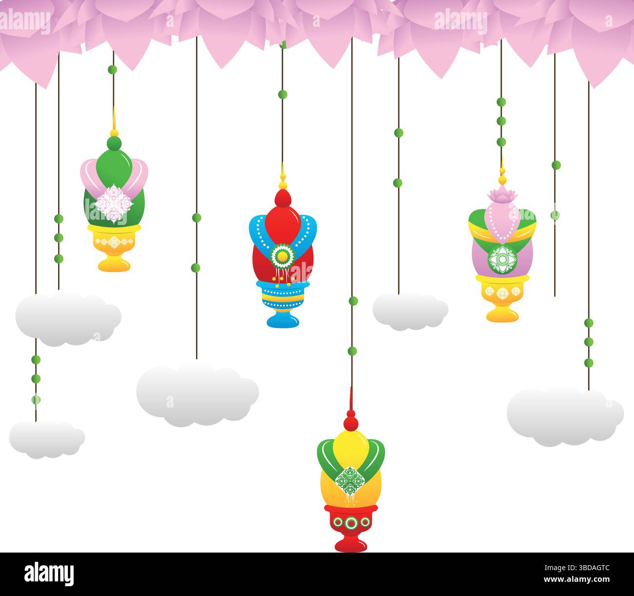Phan Phum Thong vector illustration on the white background Stock ...