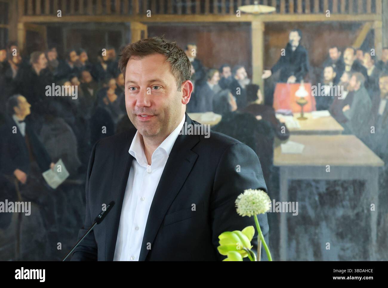 Gotha, Germany. 23rd May, 2025. Lars Klingbeil, SPD party chairman and ...