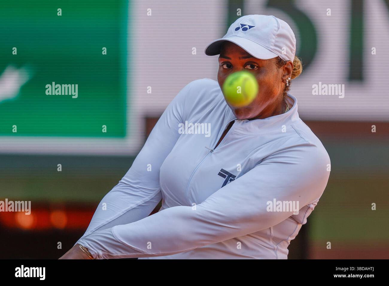 Paris, Paris, France. 23rd May, 2025. Taylor Townsend (USA) in action ...