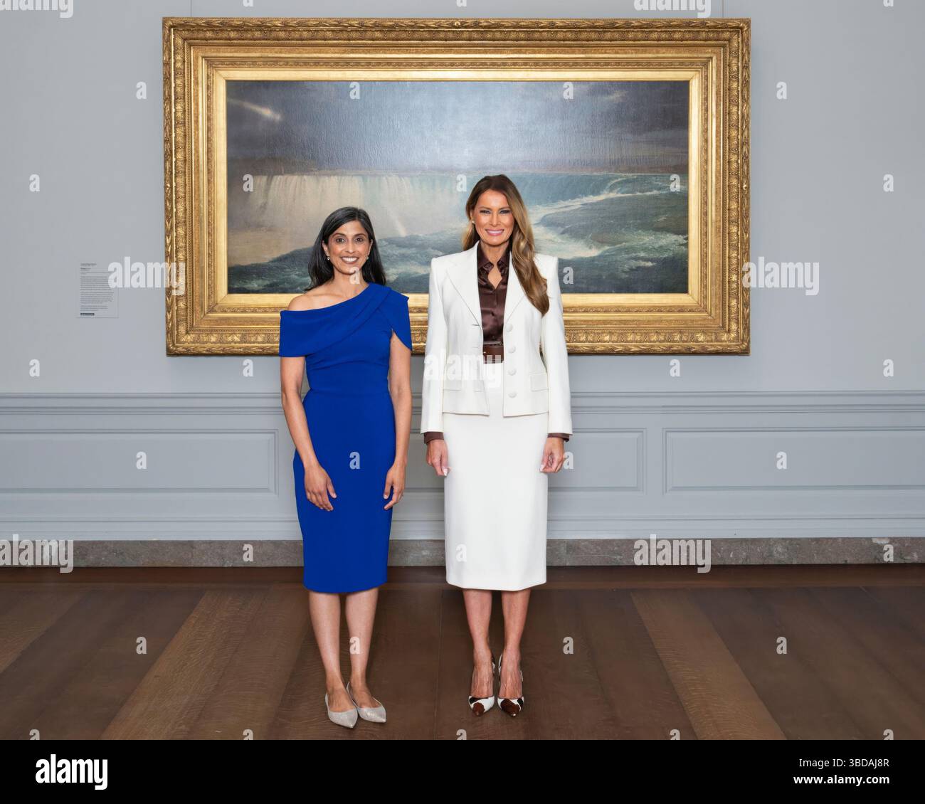 First Lady Melania Trump participates in the Senate Spouses Luncheon at ...
