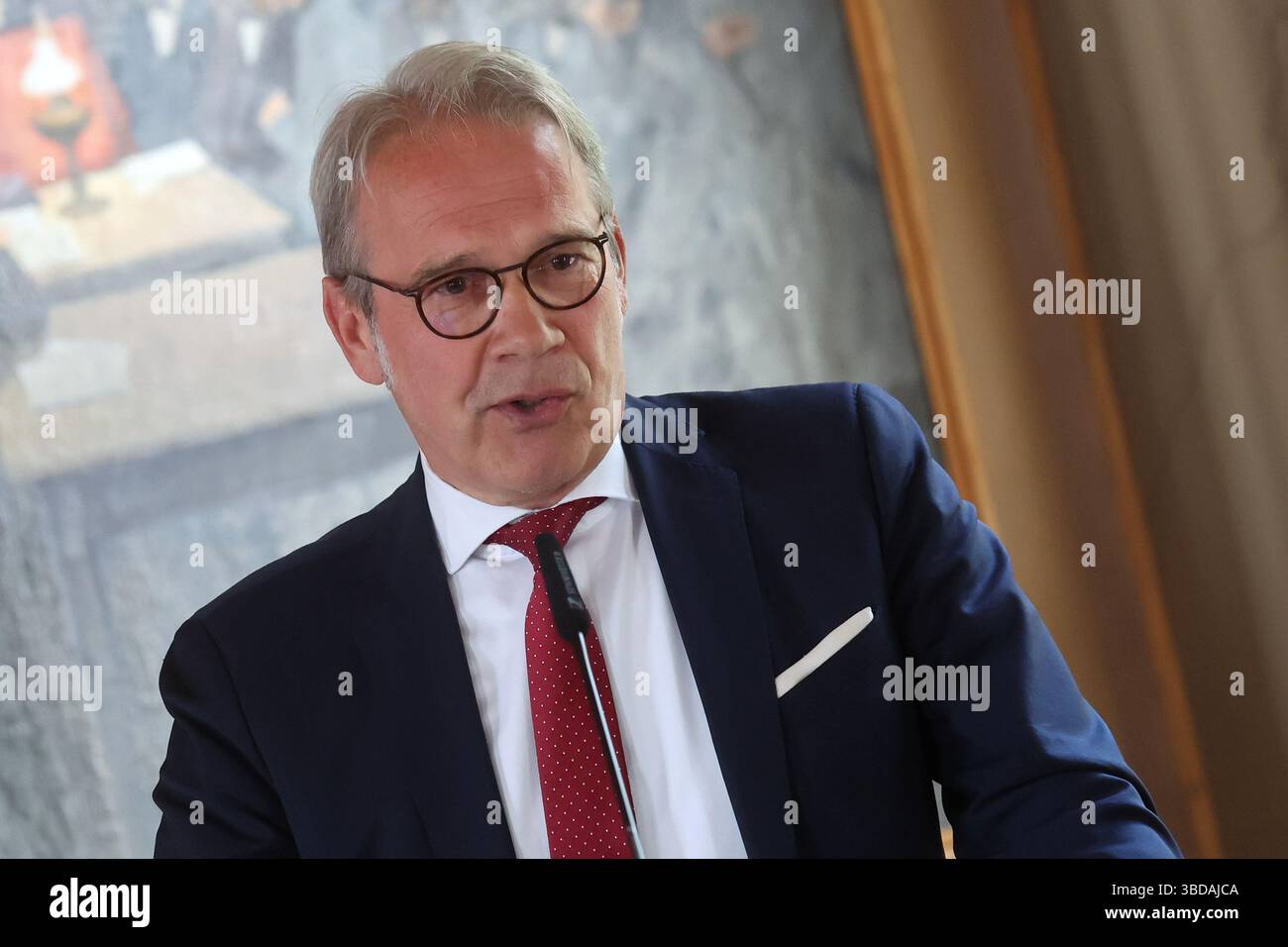 Gotha, Germany. 23rd May, 2025. Georg Maier (SPD), Minister of the ...