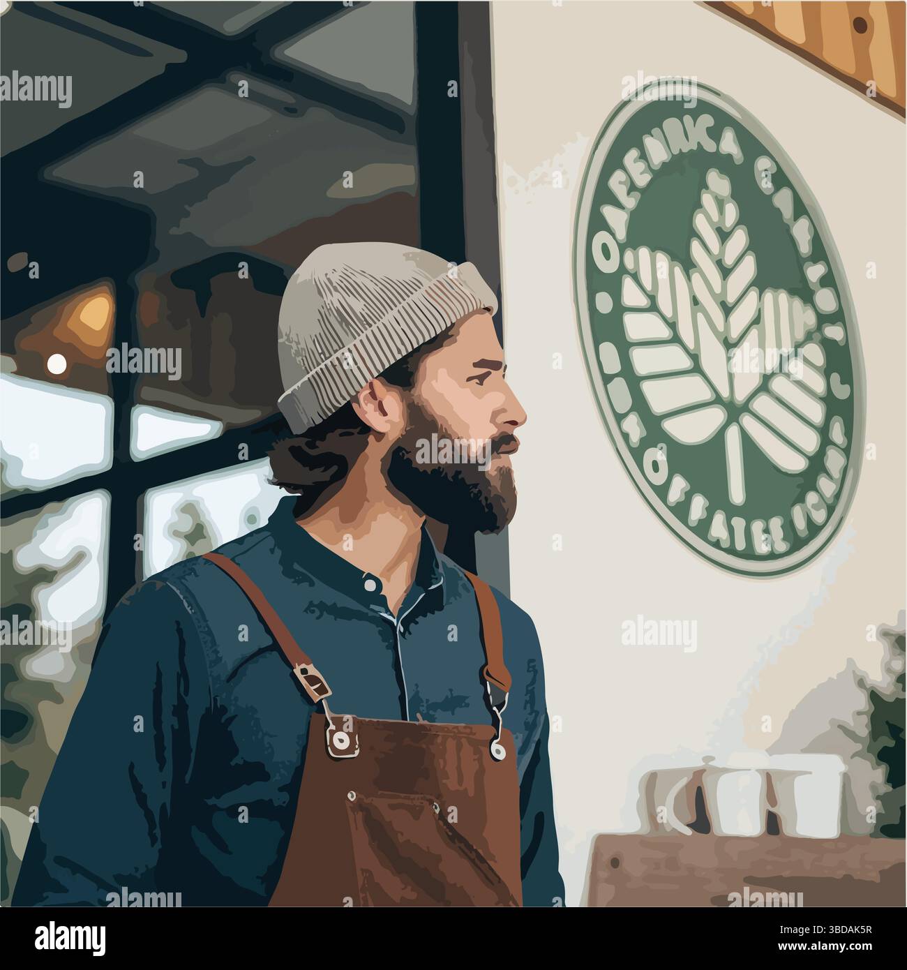 Daily urban scene Stock Vector Images - Alamy