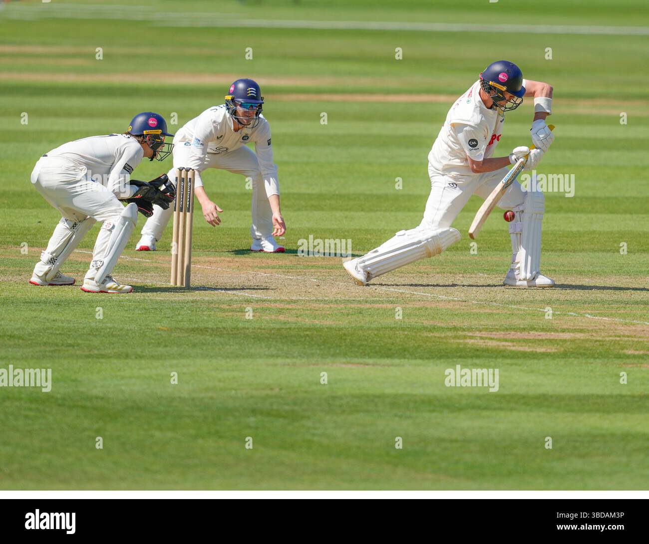 Cardiff,UK, 23 May 2025 Sam Northeast of Glamorgan bats during the ...