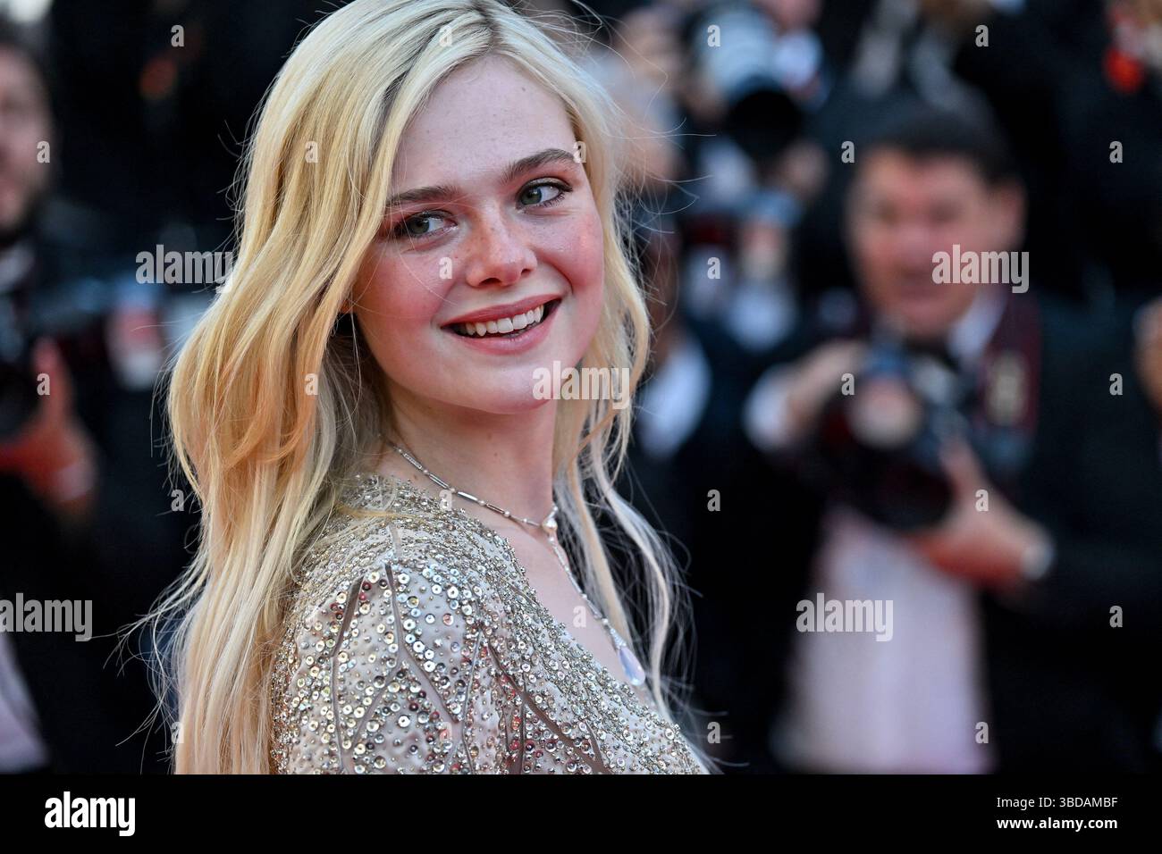 Cannes, France. 23rd May, 2025. Elle Fanning attending the screening of ...
