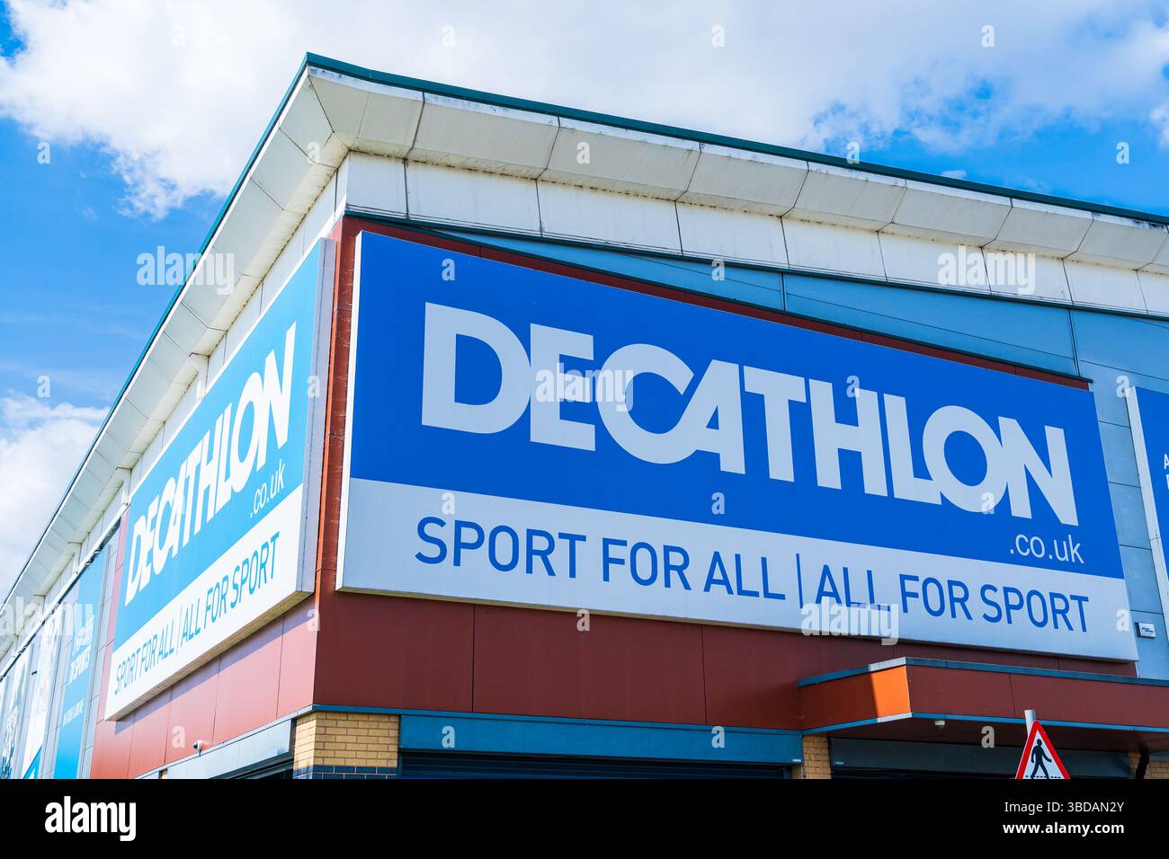 Wednesbury, UK - May 23 2025: External front and side signage of ...