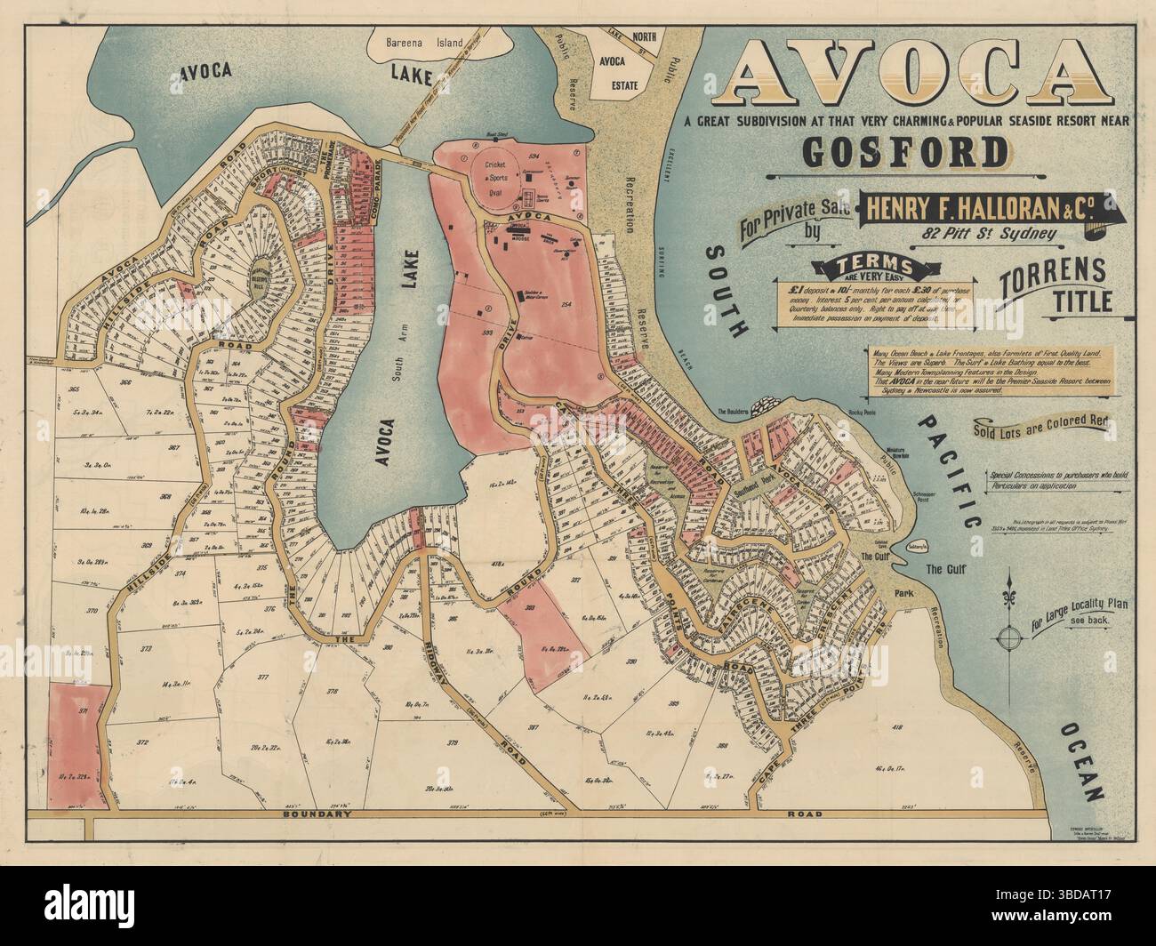Gosford map hi-res stock photography and images - Alamy