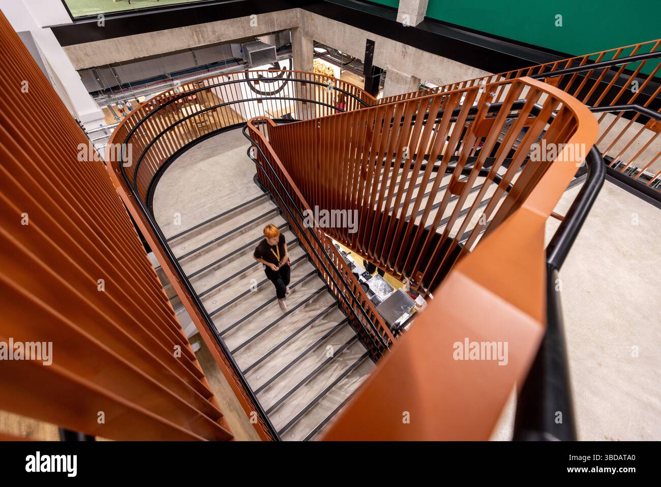 EDITORIAL USE ONLY Visitors tour the facilities at Stockroom, a new £14 ...