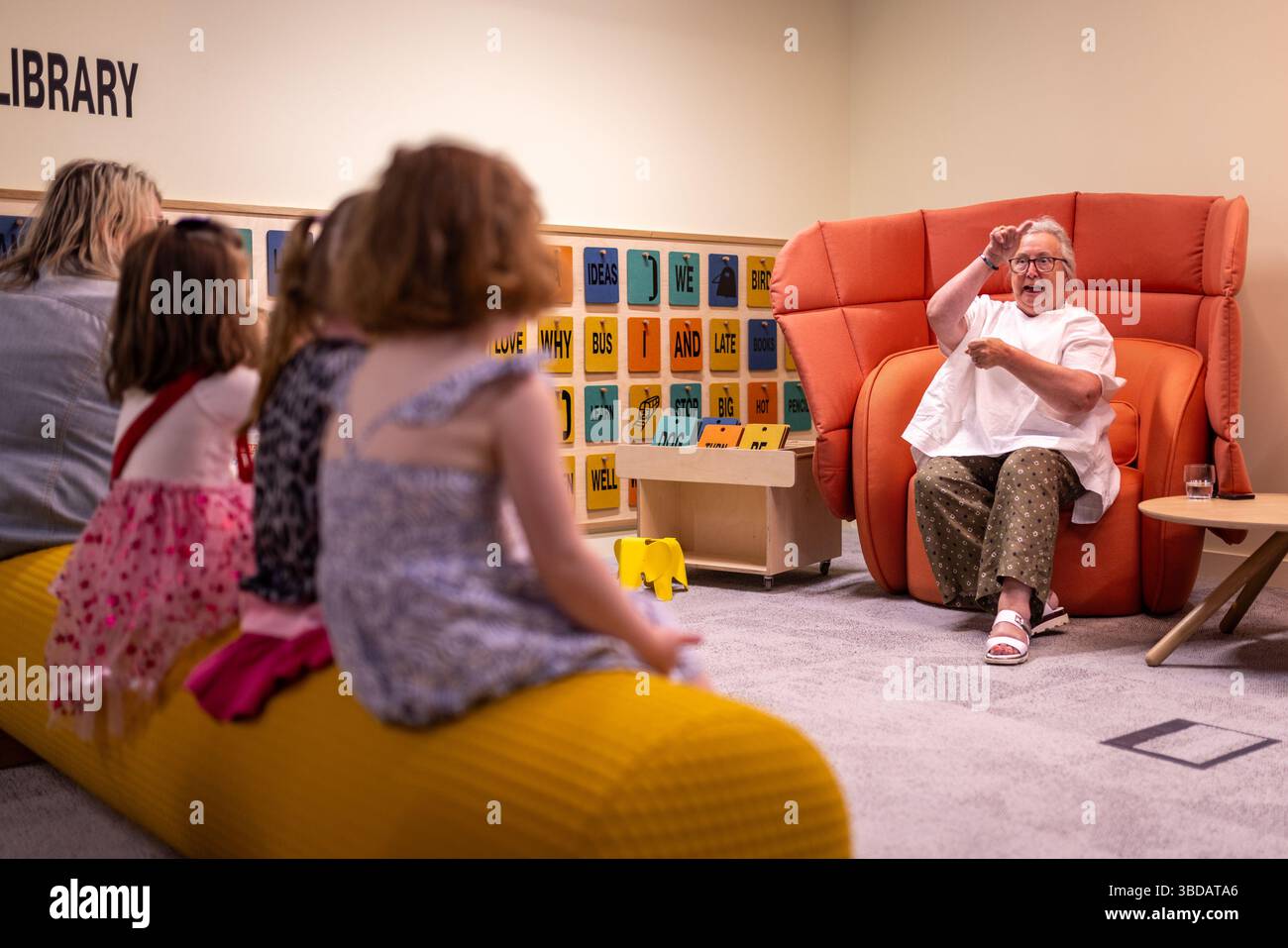 EDITORIAL USE ONLY Visitors tour the facilities at Stockroom, a new £14 ...