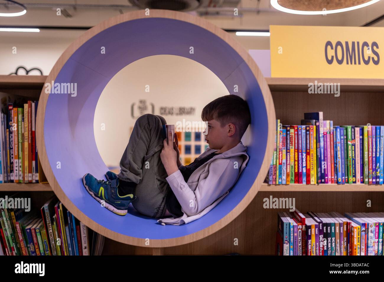 EDITORIAL USE ONLY Visitors tour the facilities at Stockroom, a new £14 ...